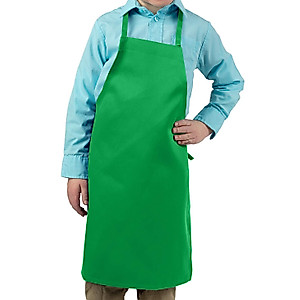 KNG Kids Cooking Apron for Girls and Boys – Medium, Kelly Green