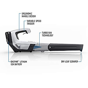 Hoover ONEPWR Cordless High Performance Blower with Additional 4Ah Battery, BH57205, BH25040