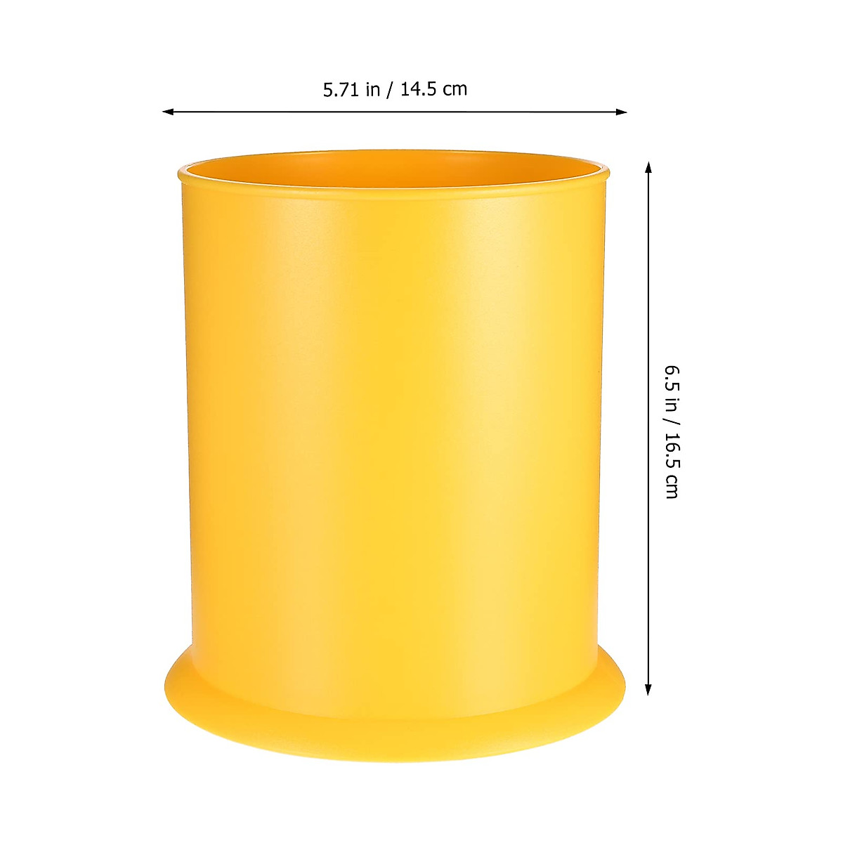 DOITOOL Ceramic Dishes Plastic Kitchen Utensil Holder Utensil Crock Cutlery Holder Spoon Spatula Holder Utensil Caddy Organizer for Kitchen Countertop Yellow Spoons Silverware