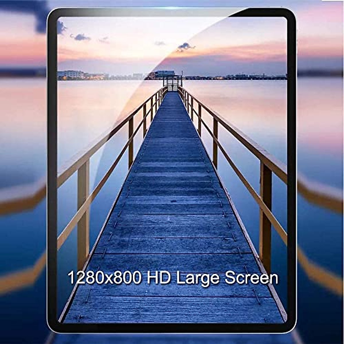 Tablet 10.1 Inch Android 10.0 Tablets, 32GB Tablet with 128GB Expansion, Quad-Core Processor and HD Dual Camera Tableta, Long Battery Life, Bluetooth, Google Certificated, GPS, Black
