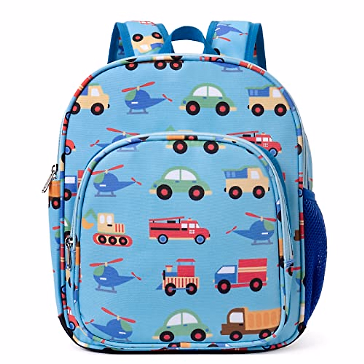 CLUCI Toddler Backpack for Boys Girls Kids Backpack Preschool Kindergarten Child Bookbag Travle Cute Blue Car Daycare Backpack