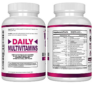 Arazo Nutrition Vital One Multivitamin for Women - Daily Wholefood Supplement - 90 Vegan Capsules