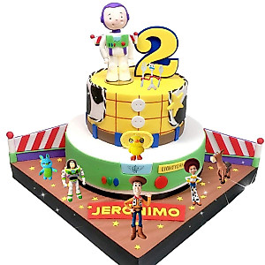 7 pcs Toy inspiration story Cake Topper, Toy game Story Birthday Party Decoration