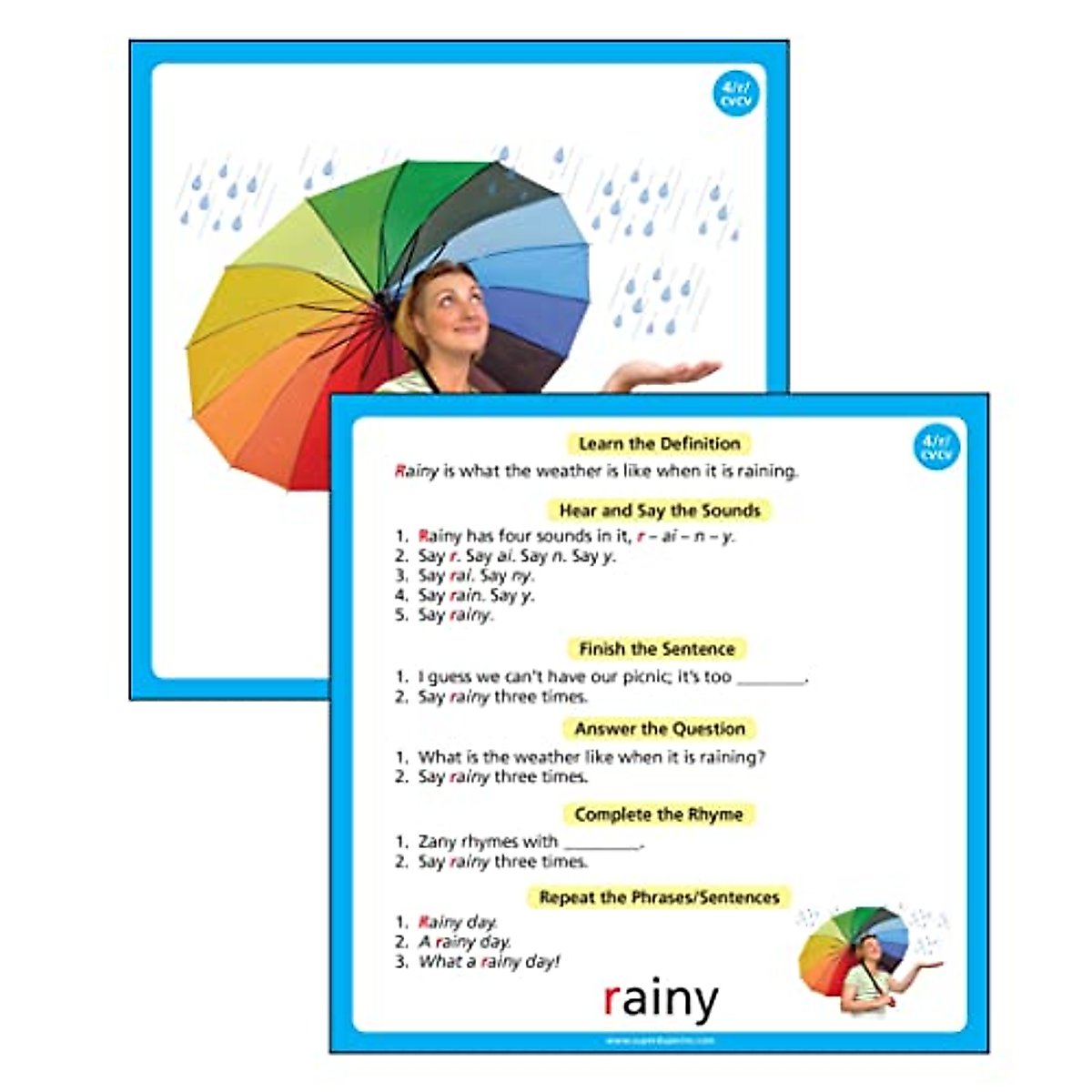 Super Duper Publications | Webber® Big Apraxia Photo Cards | Organized Words by Syllable for Ease of Speech Production | Vowels and Consonants | Basic Syllable Shapes | Activities with Instructions