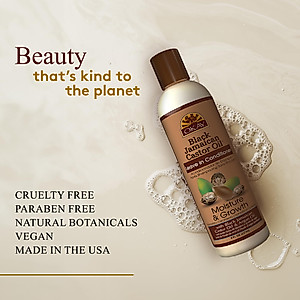 OKAY Black Jamaican Castor Oil Leave In Conditioner - Hair Moisturizer for Women and Men, Natural Hair Product for Hair Growth, Curly Hair Grease for Smooth, Moisturized Hair - 8 oz (Pack of 1)