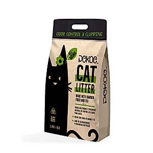 PeKoe All-Natural Odor Control & Clumping Cat Litter with Bamboo and Tea, 6-lb Bag (Pack of 1)