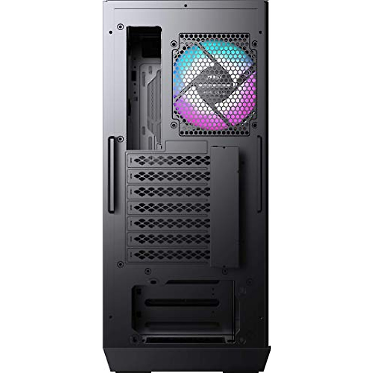 MSI MPG GUNGNIR 110R - Premium Mid-Tower Gaming PC Case - Tempered Glass Side Panel - 4 x ARGB 120mm Fans - Liquid Cooling Support up to 360mm Radiator - Two-Tone Design