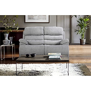 Lexicon Greyville Wall-Hugger Power Double Reclining Loveseat, Gray