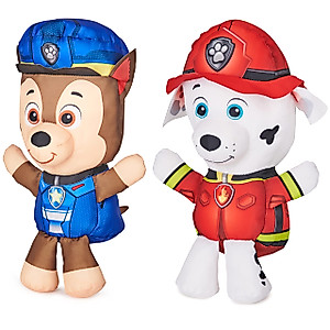 Swimways Nickelodeon Paw Patrol Chase and Marshall Swim Huggable 2-Pack, Floating Paw Patrol Toys for Kids Ages 1+