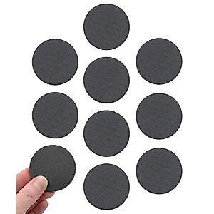 Stonehaven Miniatures 10PK - Blank Miniature Bases, 2" Diameter - Designed for 28mm Scale Table Top War Game Miniatures - Plastic, Black