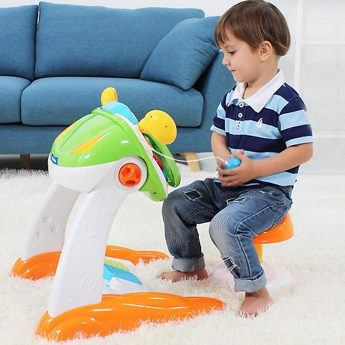 COLOR TREE Kids Pretend Ride on Toy,Steering Wheel Driving Simulate Toys for Toddlers