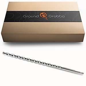 GroundGrabba Steel Masonry Drill Bit (24 Inch Hex Speed Shank)
