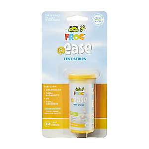 FROG @ease Test Strips for Hot Tubs for use only with FROG @ease In-Line and Floating Sanitizing Systems for Spas up to 600 gallons, Measures low levels of Chlorine, Quick and Easy Test Strips