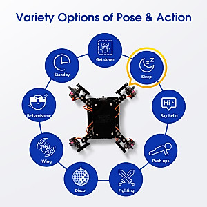 ACEBOTT STEM Robotics Science Kits for Kids, DIY Robotics Stem Toys, ESP8266 Spider Robot Building Kit, STEM Robotics Project Compatible with Arduino for Girls,Boys,Teens,Adults (QD020)