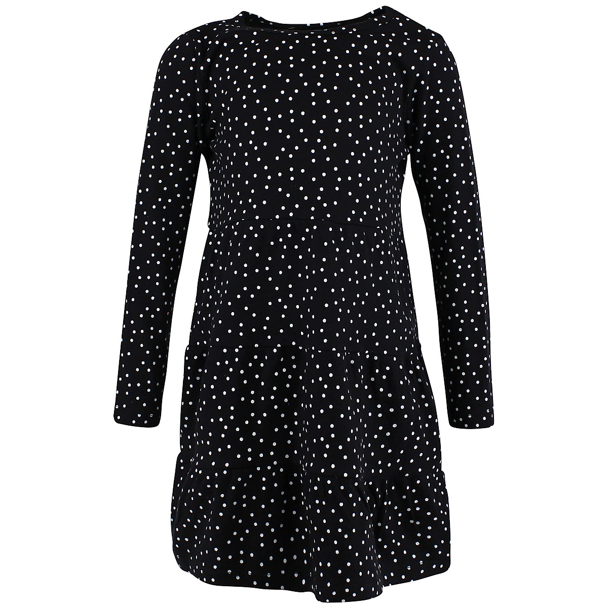 Hudson Baby Infant and Toddler Girl Cotton Dresses, Burgundy Floral, 6-9 Months