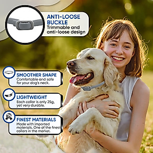 TopSum Calming Collar for Dogs: Premium Dog Calming Collar - Calming Collars for Dogs - Pheromone Collar for Dogs - Calming Dog Collar - Dog Anxiety Relief, 4 Pack (Light Gray)