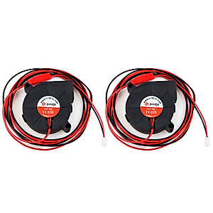FYSETC 2PCS 24V 5015 Blower Fan Brushless Cooling Fan 50x50x15mm Extruder Hotend Cooler Radiator 110cm/43.3 inch Extension Cable for 3D Printer Monoprie Maker/Ultimat/Ender 3/ Pro