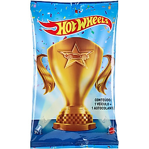 Hot Wheels Rewards Car Pack of 10 Individually Wrapped 1:64 Scale Die-Cast Vehicles in Opaque Bags with Gold Stickers, Rewards or Prizes for Kids 3 Years Old & Up