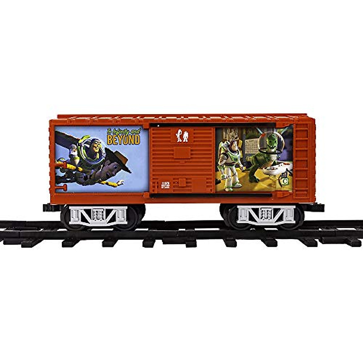 Lionel Battery-Operated Disney Toy Story Toy Train Set with Locomotive, Train Cars, Track & Remote with Authentic Train Sounds, & Lights for Kids 4+