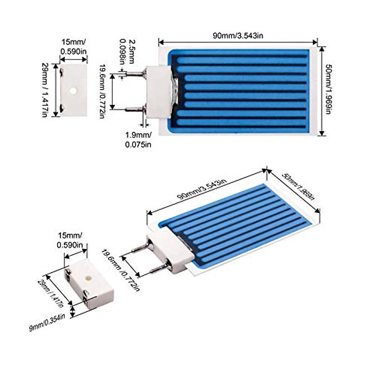 SummitLink 4X Replacement 3500 Mg/h Ozone Plate with Detachable Mounting Base Moisture Resistant