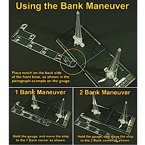LITKO Space Fighter Huge Ship Universal Maneuver Gauge | Compatible with Star Wars: X-Wing (Fluorescent Green)