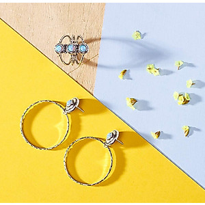 Joolala created fire opals Sterling Silver Women’s Ring – 925 Silver Rings for Women – Elegant and Stylish Design – Various Models – Gorgeous Oxidized Finish – Ideal Promise Ring, Anniversary (10)