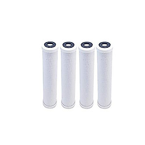 CFS – 4 Pack Activated Carbon Block Water Filter Cartridges Compatible with WHKF-DWH Models – Remove Bad Taste and Odor – Whole House Replacement Filter Cartridge – 10" Universal Filter Cartridge