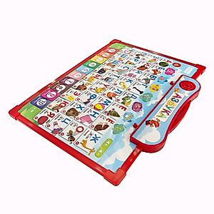 Russian Alphabet Poster for Kids,Learn Russian Language Vocabulary Words and Pronounce,Russian Educational Toys for Toddlers Basic,Russian Books for Beginners