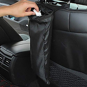 Storage Pouch Auto Car Seat Back Litter Trash Bag Garbage Can Headrest Hanging Storage Holder