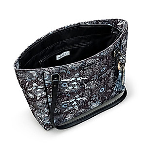 Sakroots Womens Tote Bag Eco-twill, & Closure, Design, in Eco twill Large Roomy With Zip Closure Sustainable Durable Design Lining Made from Recycled, Midnight Seascape, One Size US