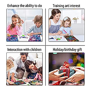 hkejoi 2 Pack Treer Diamond Painting Kits for Adults - Diamond Art Kits for Adults, Beginners Gem Arts Kits for Gift Home Wall Decor(12x16inch)