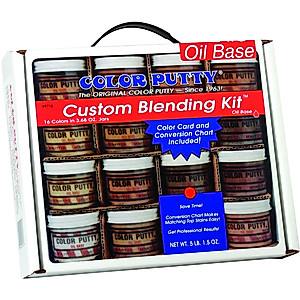 Oil Based Custom Blending Kit by Color Putty - Includes Sixteen 3.68 oz Jars of High-Performance-Putty