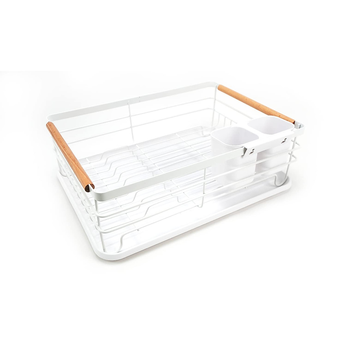 Dish Drying Rack, Space-Saving Kitchen Dish Rack, Rustproof Dish Racks for Kitchen Counter with Cutlery Holder, Drying Rack for Dishes, Knives, Spoons, and Forks