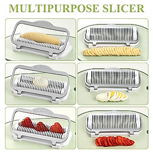Egg Slicer for Hard Boiled Eggs Banana Slicer, Aluminium & Stainless Steel Wires Strawberry slicer Multipurpose Heavy Duty Dishwasher Safe Banana Cutter slicer