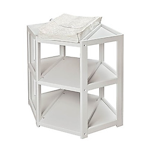 Diaper Corner Baby Changing Table with Contoured Pad
