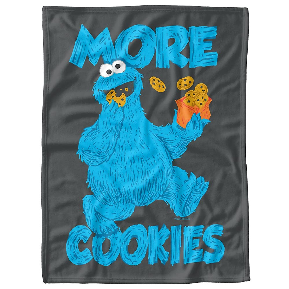 LOGOVISION Sesame Street Lightweight Baby Blanket, 30"X40", More Cookies Unisex for Infants Girls & Boys