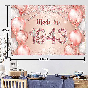 Made in 2005 Rose Gold Happy 18th Birthday Banner Cheers to 18 Years Old Backdrop Balloon Confetti Theme Decor Decorations for Girls Women Pink Birthday Party Supplies Bday Background Glitter