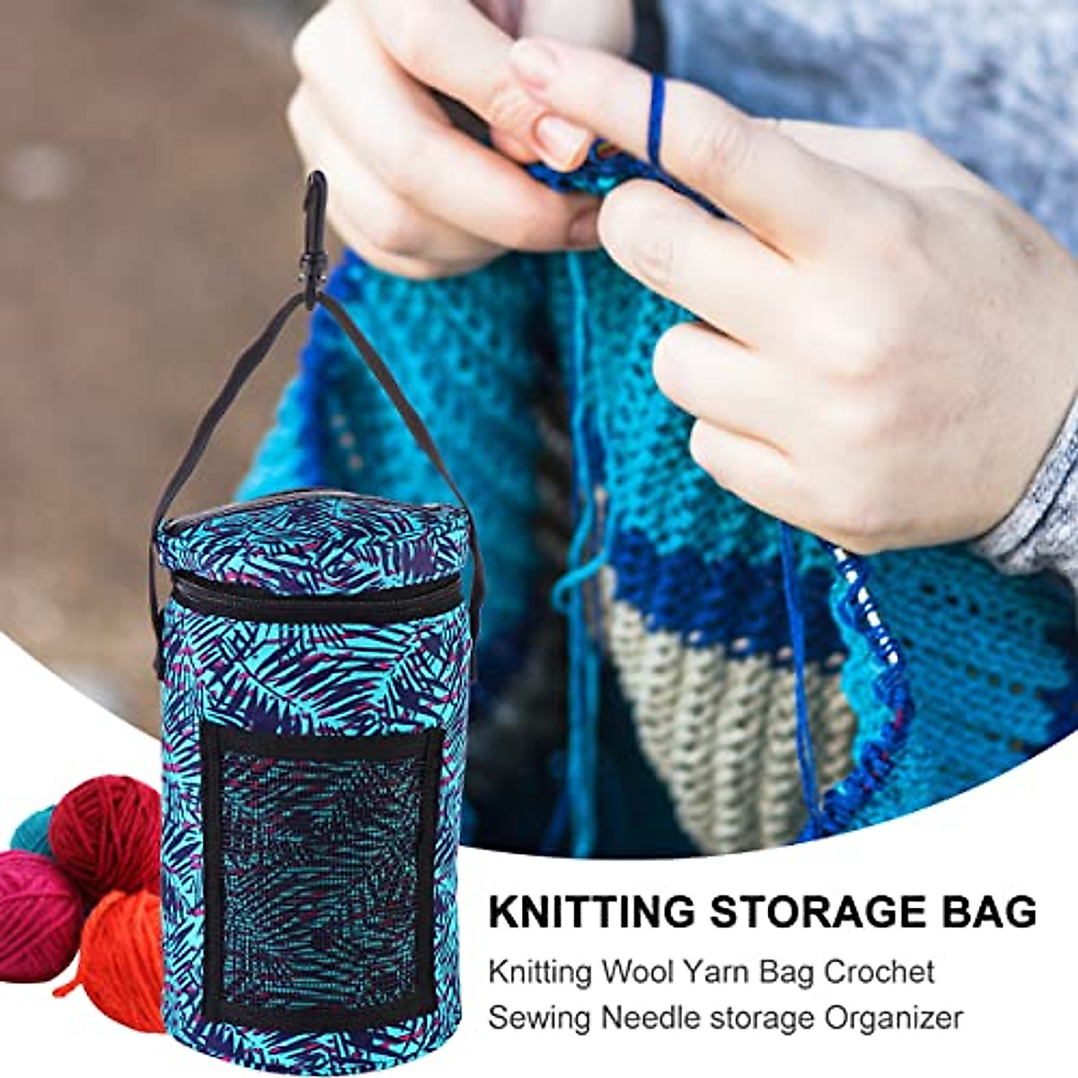 Ciieeo Woven Handbag Yarn Storage Bag outdoor storage container outdoor storage container Empty Yarn Storage Bags Knitting Bag Yarn Lip Gloss Containers