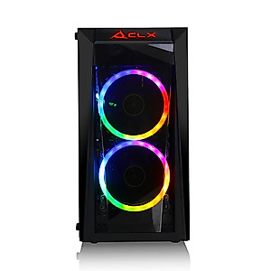 CLX Set VR-Ready Gaming Desktop - Intel Core i7 10700 2.9GHz 8-Core Processor, 16GB DDR4 Memory, GeForce RTX 3060 Ti 8GB GDDR6 Graphics, 240GB SSD, 2TB HDD, WiFi, Windows 11 Home 64-bit, Black