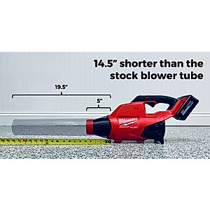 Stubby Nozzle Co. STUBBY Car Drying Nozzle for Milwaukee M18 Fuel Single Battery Leaf Blowers (2724-20 and 2728-20)