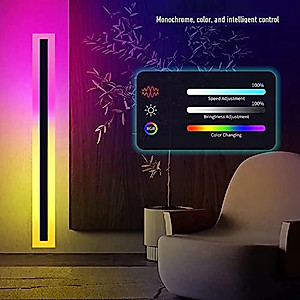 Aidenkid Outdoor LED Wall Lights Modern Wall Mounted Sconce Rectangular Long Strip Wall Lamps White Acrylic IP67 for Garden Terrace Background Wall (RGBCW, 67 INCH)