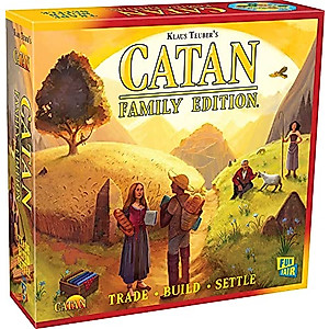 CATAN Family Edition Board Game - Embark on a Quest for Settlement! Strategy Game for Kids & Adults, Ages 10+, 3-4 Players, 60 Minute Playtime, Made by CATAN Studio