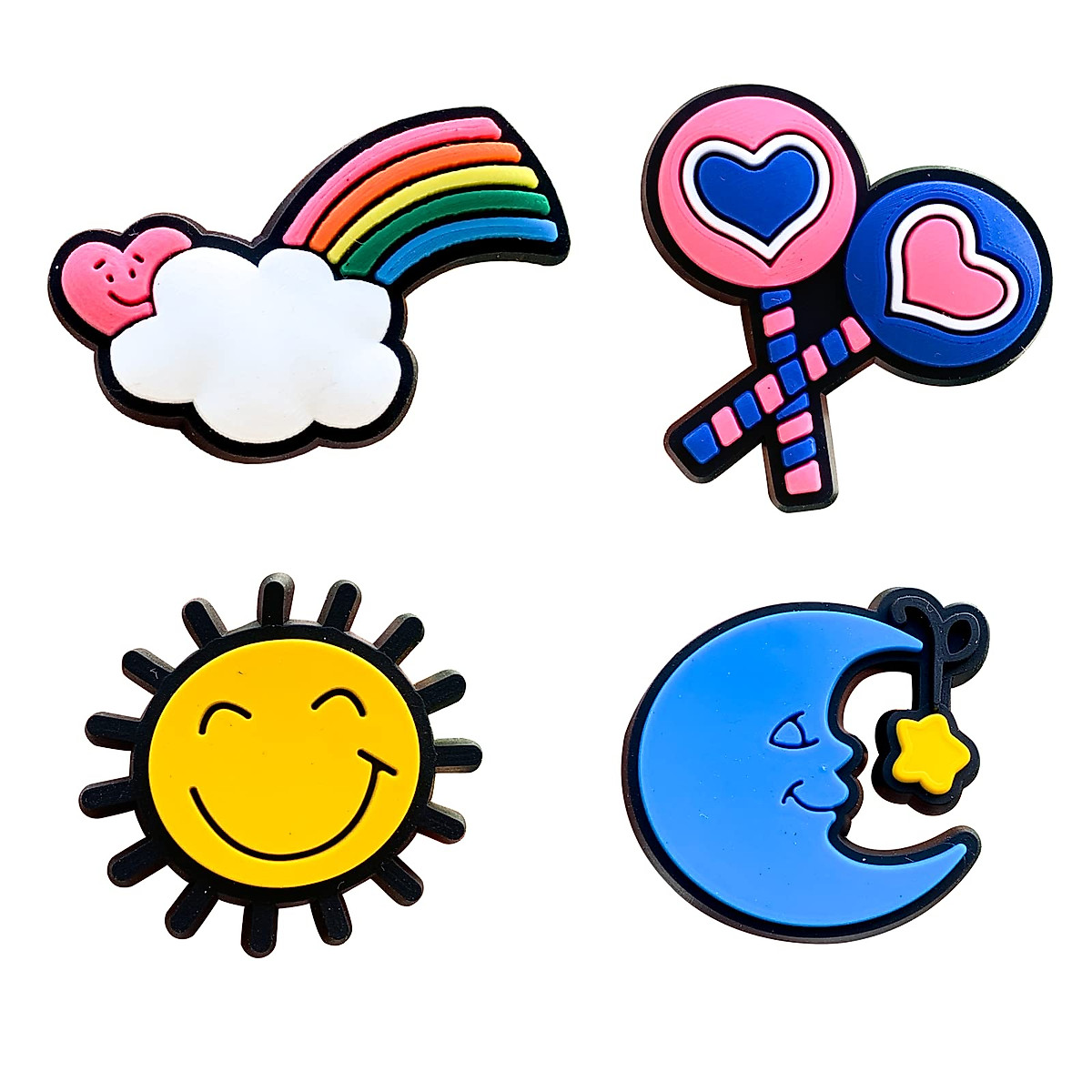 30,50,100Pcs Random Shoe Charms for Clog Decoration, Cute Cartoon Charms Accessories for Gift(100)