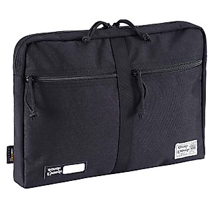 Rough Enough 13 14 Inch Laptop Sleeve Case Bag with Zipper Accessory Pocket for Notebook Computer Black Cordura