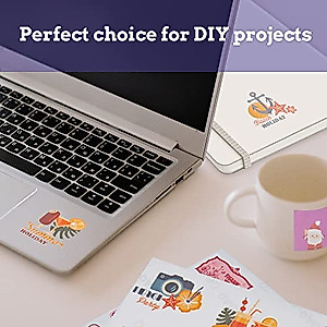 DGBDPACK Printable Vinyl Sticker Paper 8.5"x11" Glossy Sticker Paper 20 Sheets Translucent Waterproof Self-adhesive for Inkjet Printer