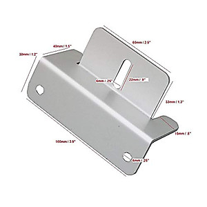 AIMS Power Solar Panel Z Bracket Mounting Kit 4 Piece Set – RVs, Boats, Vans