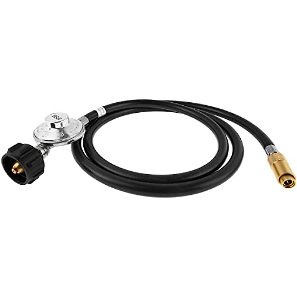 AJinTeby 6 Feet Propane Adapter Regulator and Hose for Blackstone 17 inch and 22 inch Table Top Griddle, QCC1 Low-Pressure Regulator Connect to Propane Tank