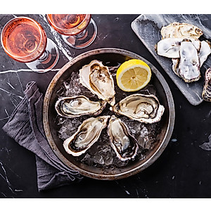 Outset Oyster Shucking Set, Includes Oyster Knife and Leather Hand Guard