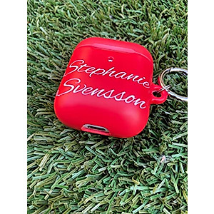 Custom Colored AirPods Case with Your Text - Best Personalized AirPods Pro 2nd Generation Case for Basketball, Football, Baseball Fan Girls, Boys, Men or Women