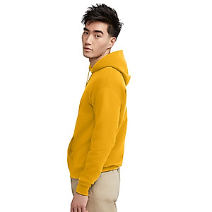 Hanes Men's Pullover EcoSmart Hooded Sweatshirt, gold, 5X Large